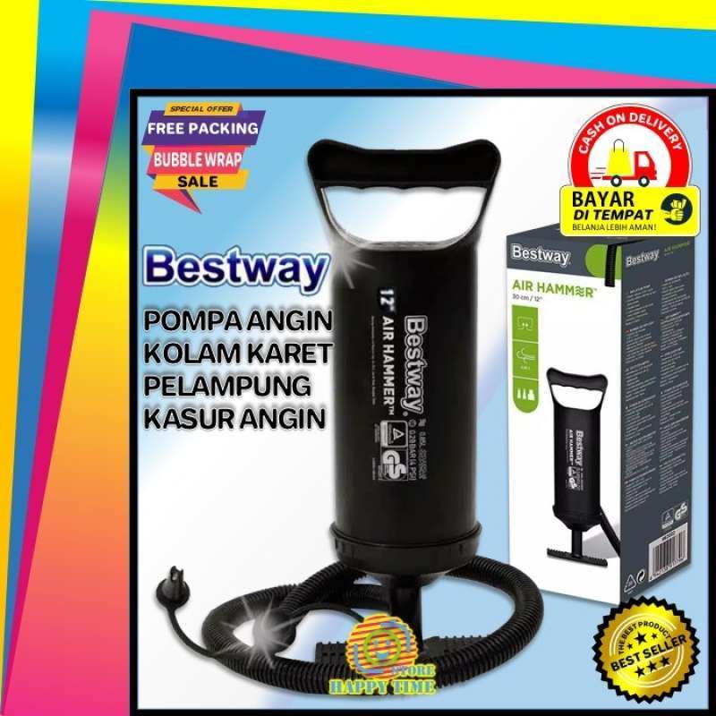 Jual Pompa Balon Kolam Renang Kasur Angin Tangan Injak Manual Bestway ...
