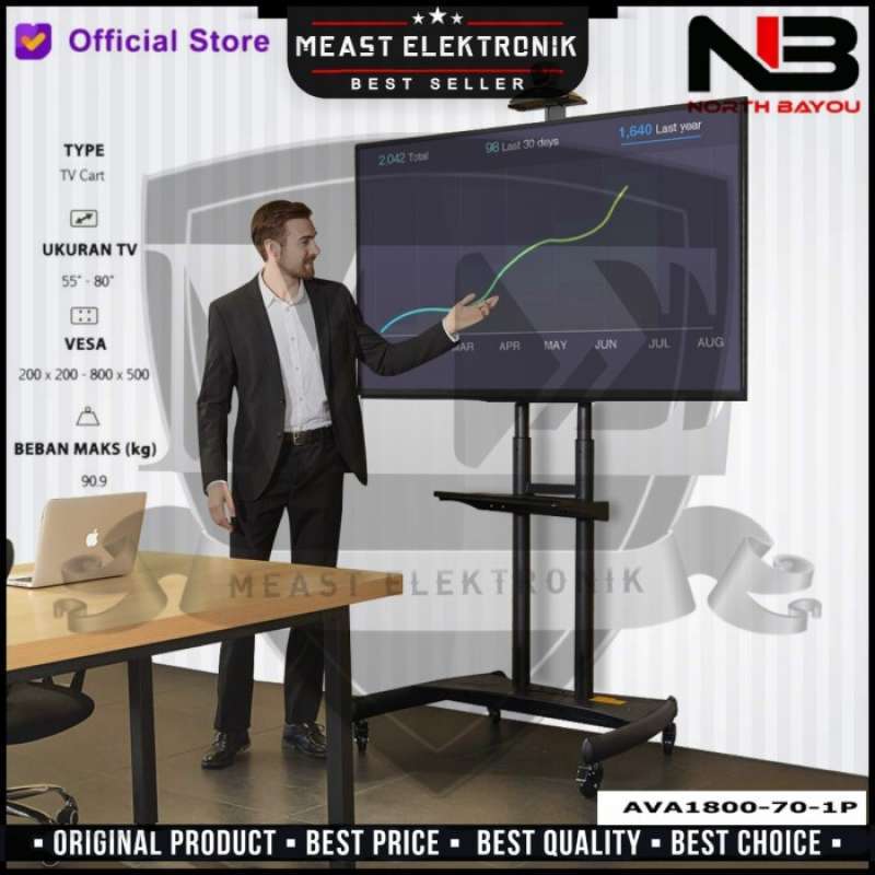 Promo STANDING BRACKET TV 32 - 70 INCH NORTH BAYOU NB AVA 1800-70-1P ...