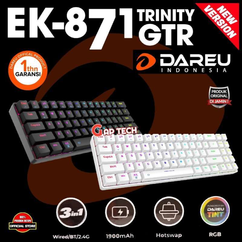 Jual Dareu EK871 / EK 871 Trinity GTR 3 IN 1 Hotswap Mechanical ...