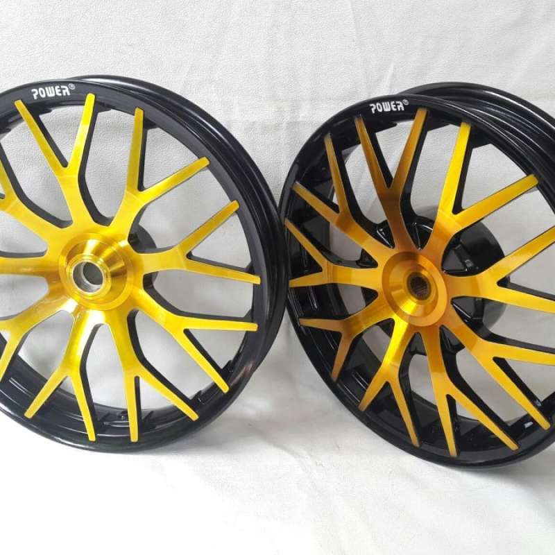 Promo Velg Mio M3 Sni Type Evo Power Black Gold Diskon 35% di Seller ...