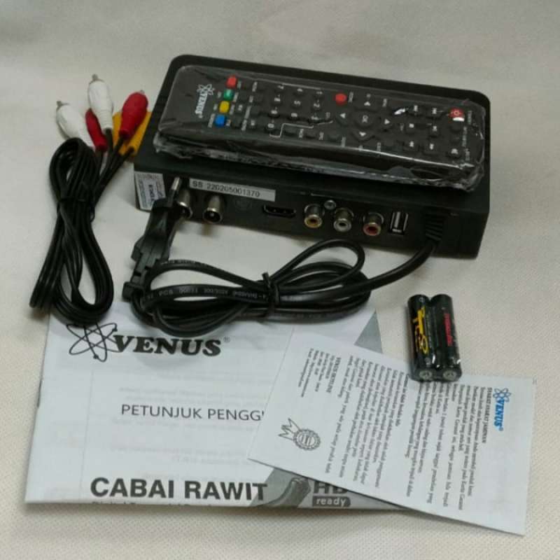 Jual SET TOP BOX TV DIGITAL DVBT2 / DVB-T2 VENUS CABE RAWIT HDMI - RCA ...