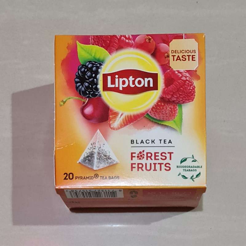 Jual Lipton Black Tea Forest Fruit Pyramid Tea Bags 20 x 1.7 Gram di ...