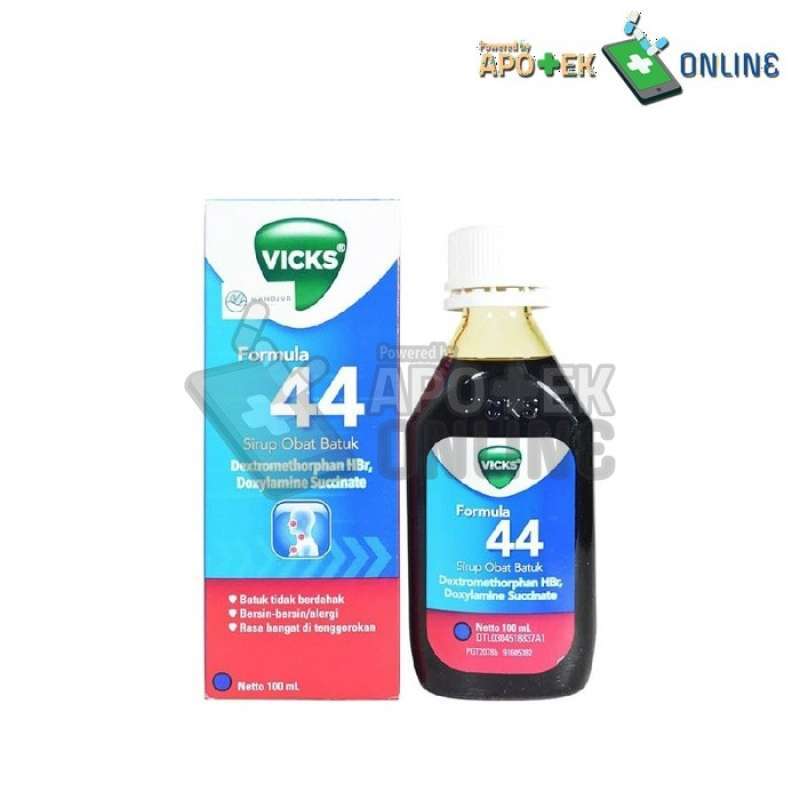 Promo VICKS FORMULA 44 ISI BOTOL 100 ML Diskon 23% di Seller Medika 23 ...
