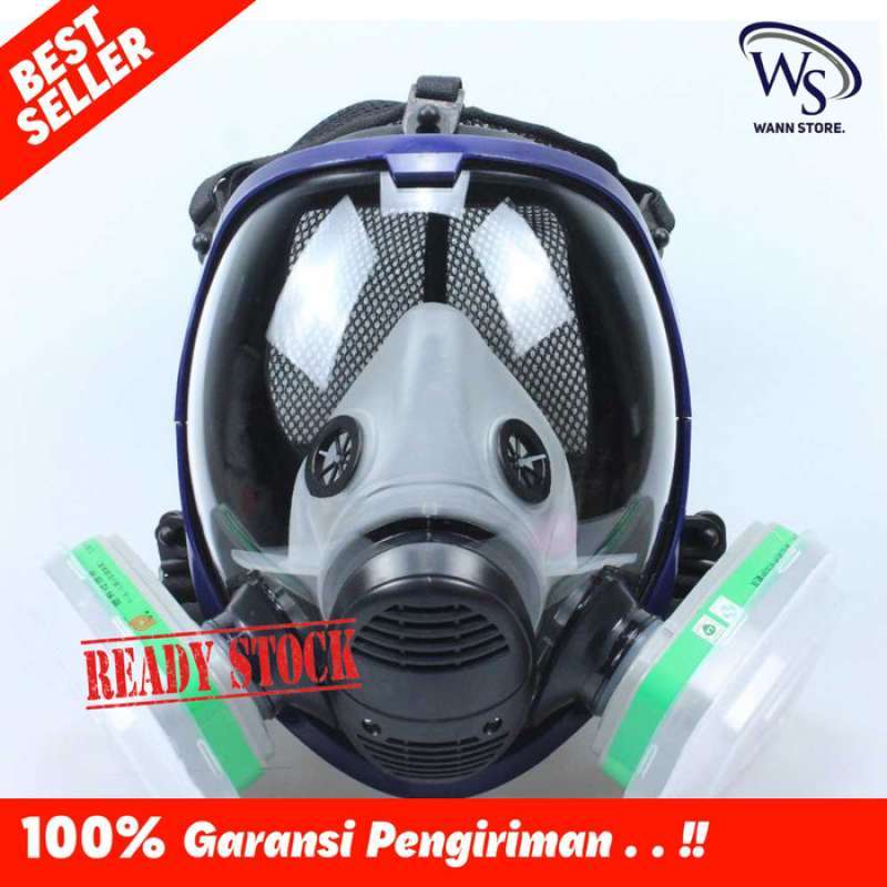 Jual Masker Gas Organik Full Face Masker Lab Kimia Masker Industri Cat ...