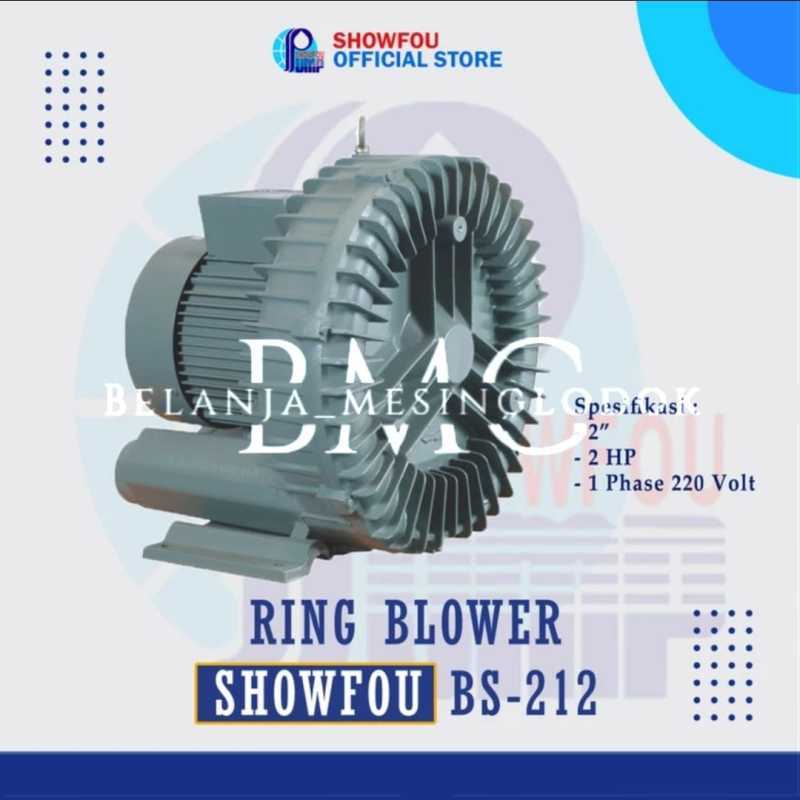 Jual SHOWFOU BS-212 RING BLOWER SMPING 2 HP 3 Phase 2.2 kW Watt 2 Inch ...
