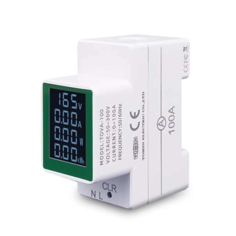 Jual Watt Meter Ac Digital Kwh Tomzn 220v 100a Alat Ukur Volt Ampere Di ...