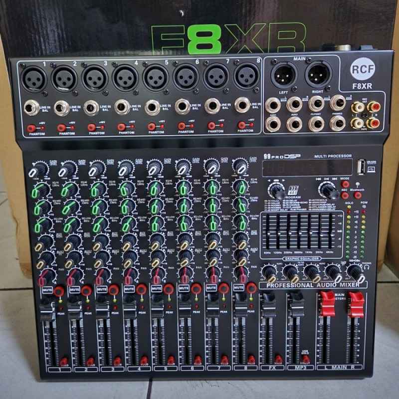 Promo Stok Terbatas Mixer Audio Rcf F8Xr F 8 Xr 8Ch Soundcard F 8Xr ...