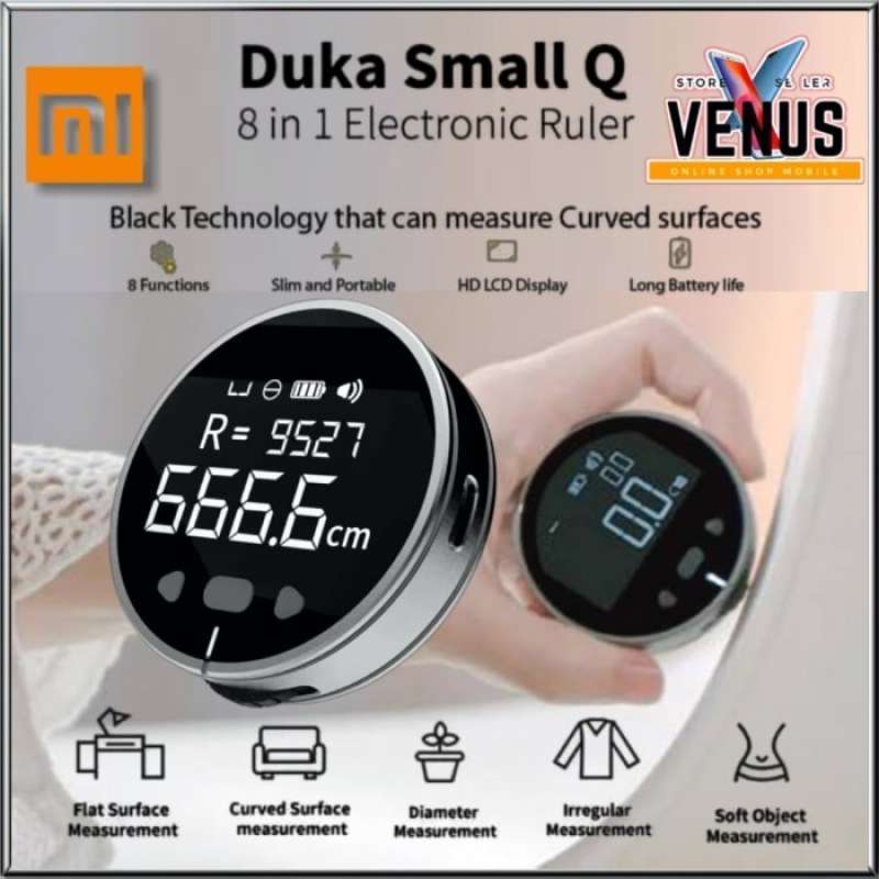 Jual Duka Small Q 8in1 Electronic Ruler - Display Meteran Digital Di ...