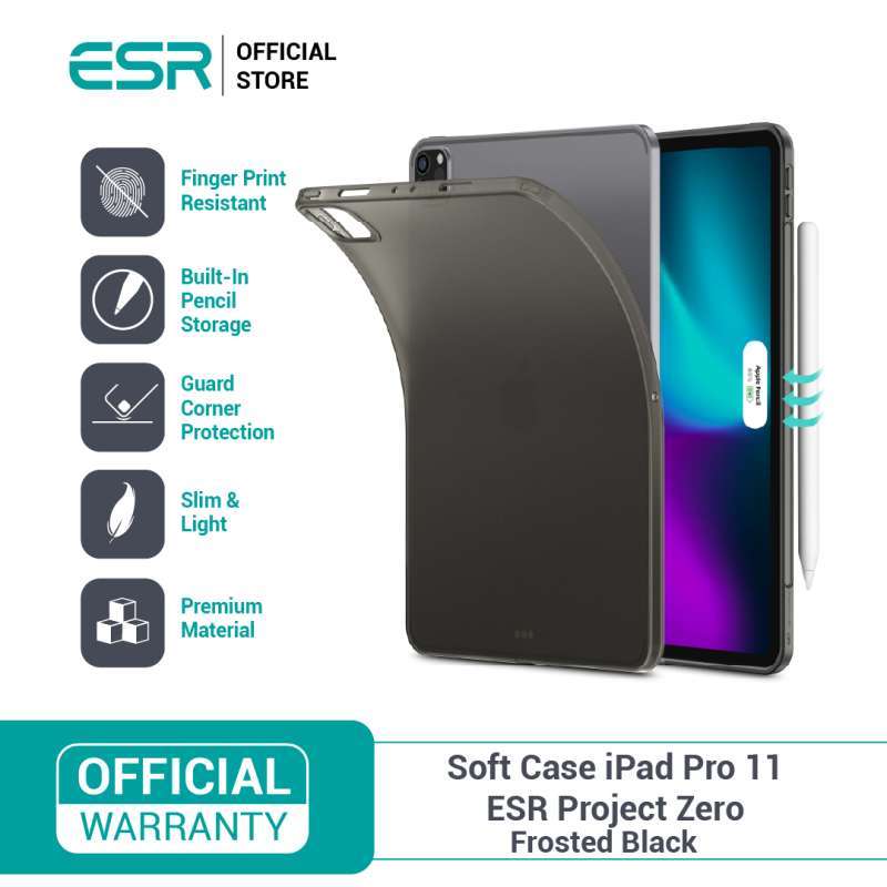 Promo Soft Case iPad Pro 11 2022/2021 Esr Project Zero - 2022/2021 Frosted Black Diskon 74% Di ...