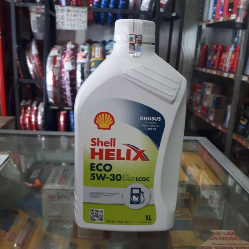 Promo Oli Mesin Shell Helix Eco 5W-30 1Liter . Barcode Tembus ...