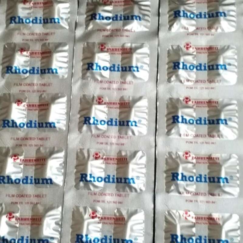 Jual Rhodium Strip 10 Tablet di Seller Aceng Farmasi - Pal Meriam, Kota ...