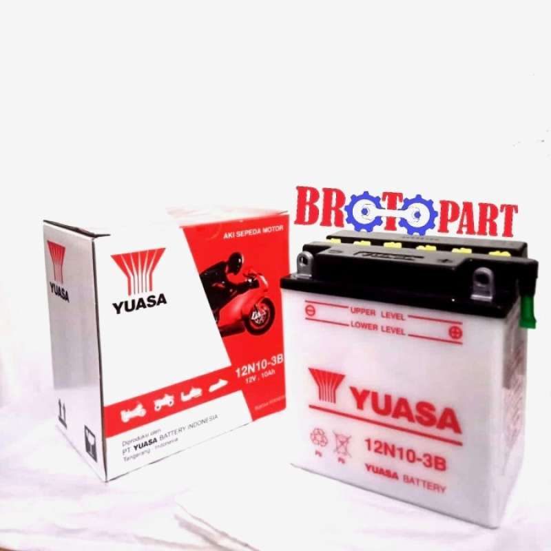 Jual AKI ACCU MOTOR VESPA YUASA 12N10 3B BASAH 10AH di Seller Mqueen Auto Car - Duren Tiga, Kota ...