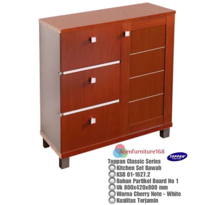 Jual Kitchen Set Bawah Minimalis Toppan Series KSB 01-1627.2 - Coklat ...