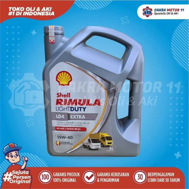 Promo SHELL RIMULA LD4 EXTRA 15W40 5LT Diskon 23% di Seller Mqueen Auto ...