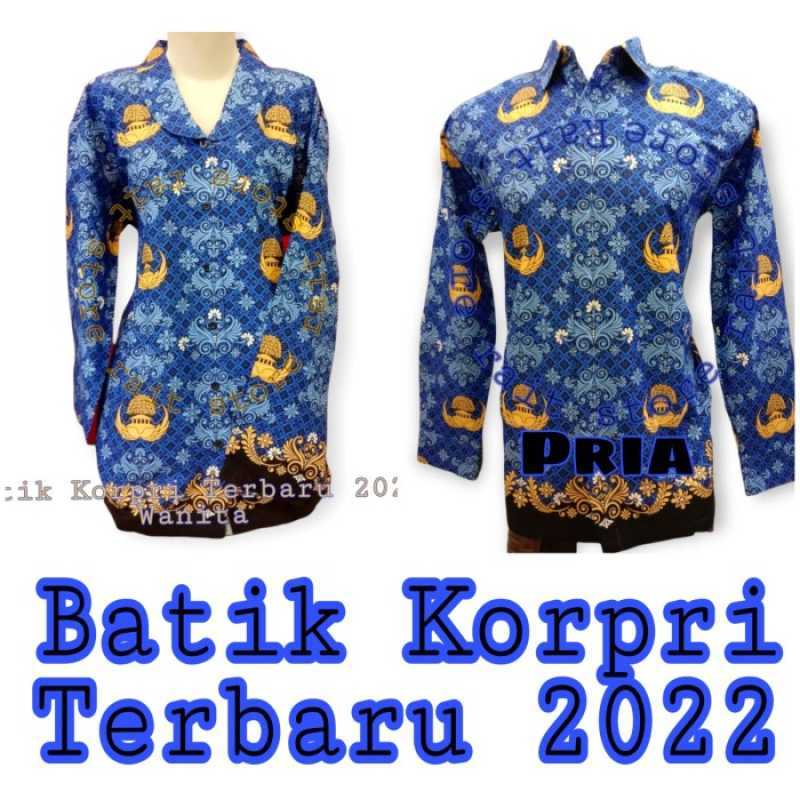 Jual Baju Batik KORPRI TERBARU / Kopri / PNS Pria / Wanita di Seller ...
