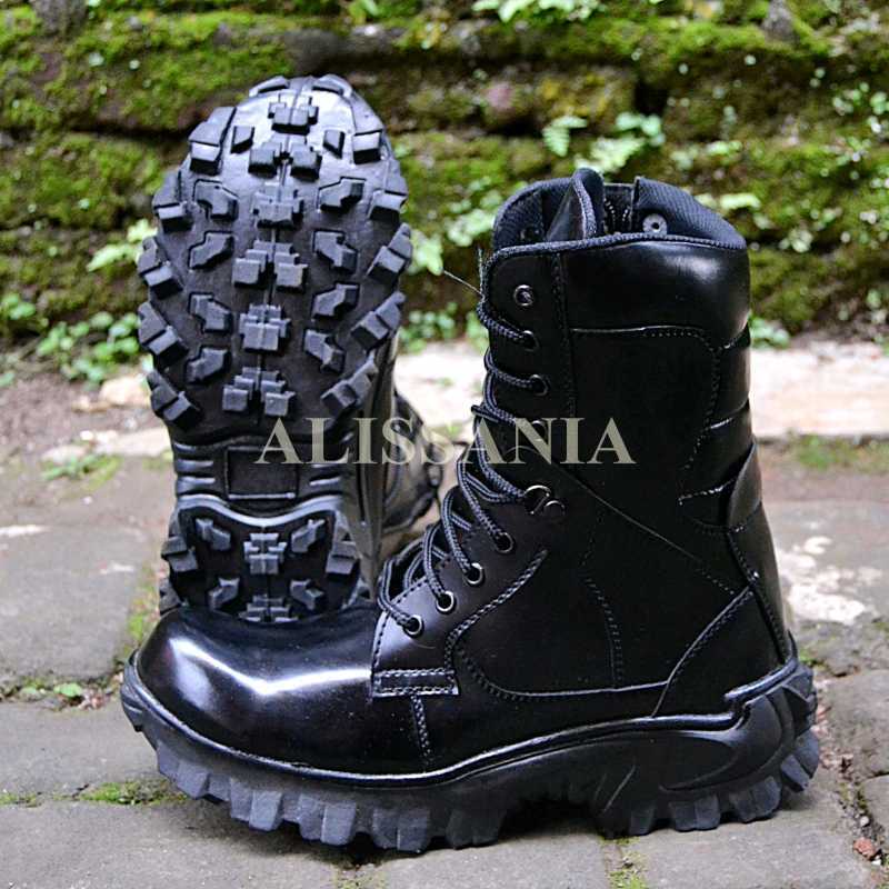 Promo SEPATU PDL SAFETY UJUNG BESI CROCODILE DINAS LAPANGAN - 41 Hitam ...