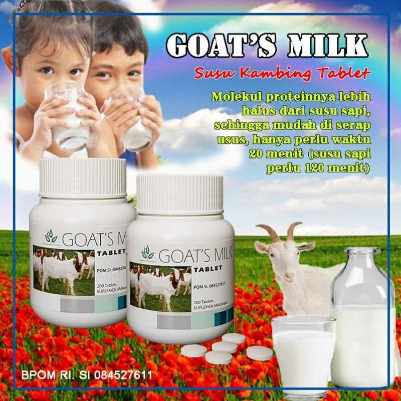 Jual Goat's Milk tablet 150tab /Vitamin Anak/Vitamin Dewasa di Seller ...
