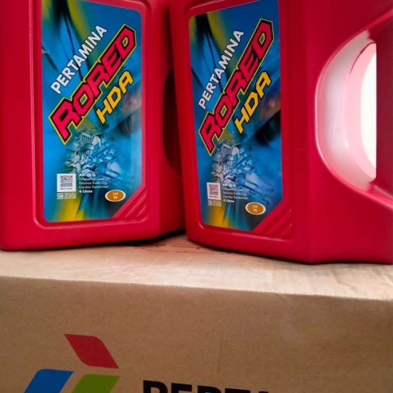 Jual OLI GARDAN RORED HDA SAE 90 , API GL- 5 , 4 Ltr ASLI PERTAMINA di ...