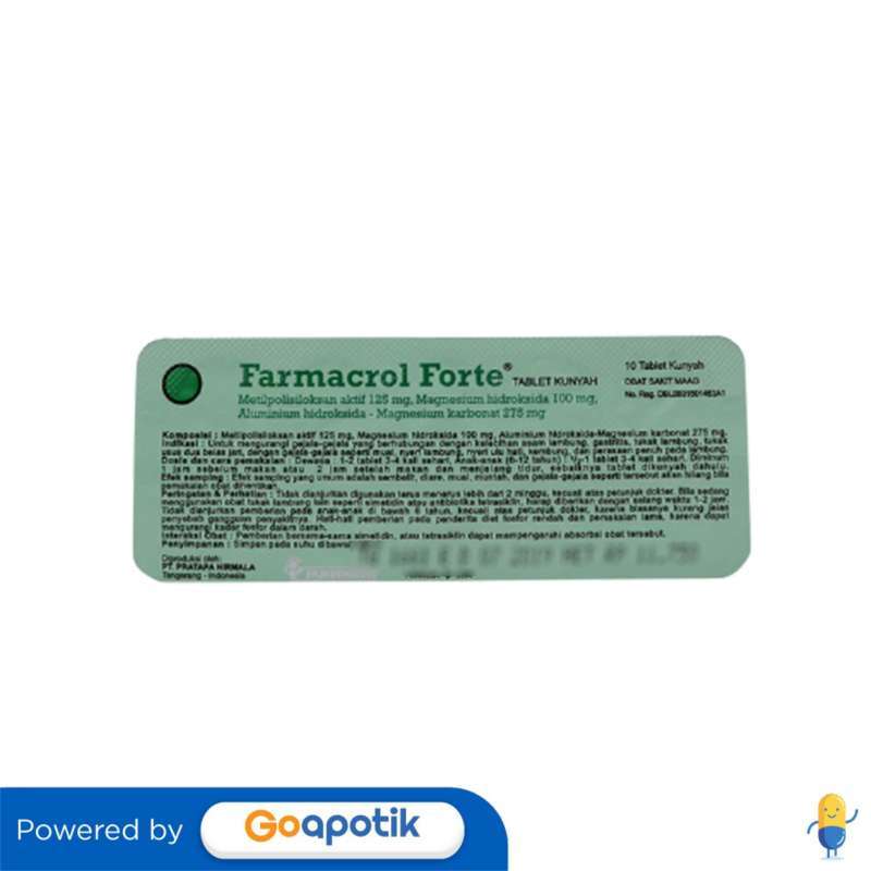 Jual Farmacrol Forte Strip 10 Tablet Di Seller Apotek Potenza - Selong ...