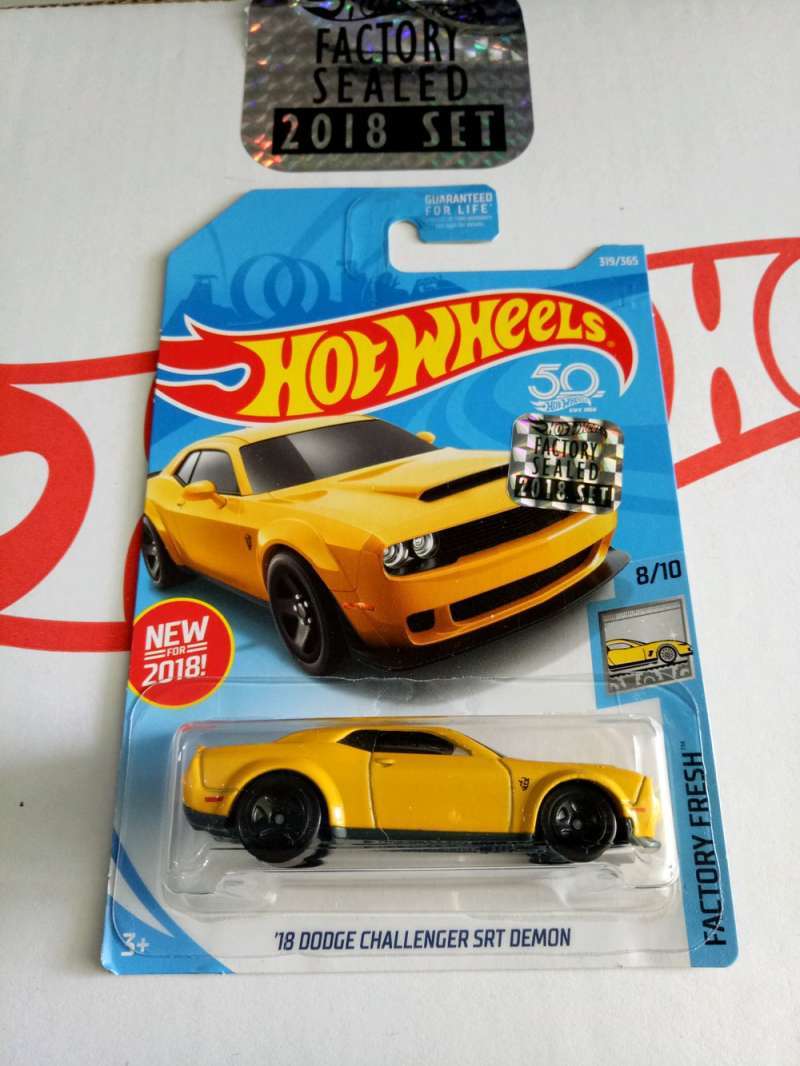 Jual Hot Wheels Factory Sealed 18 Dodge Challenger Srt Demon 2018