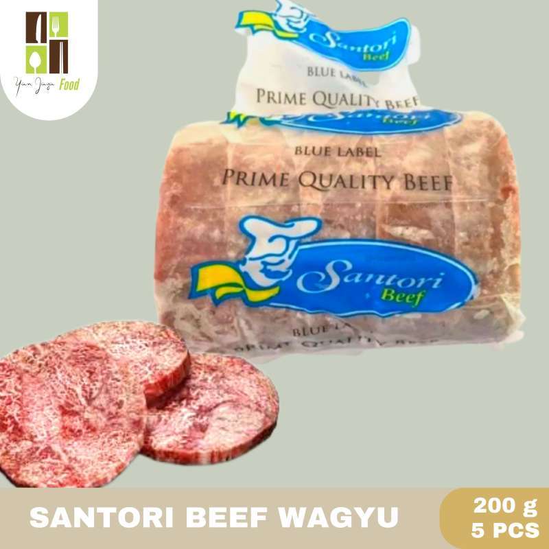 Jual Santori Beef Wagyu Blue Label Steak Premium 200g isi 5 Slice di ...