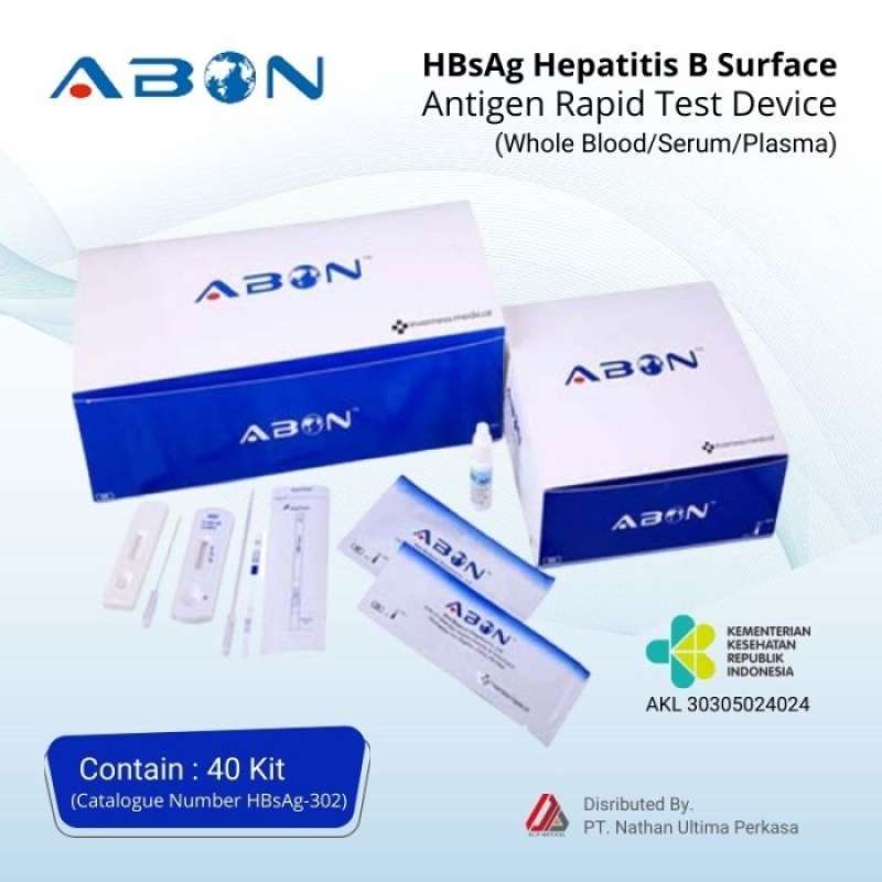 Promo Hepatitis B Surface Antigen Test Hbsag - Abon - Contain : 40 Kit ...