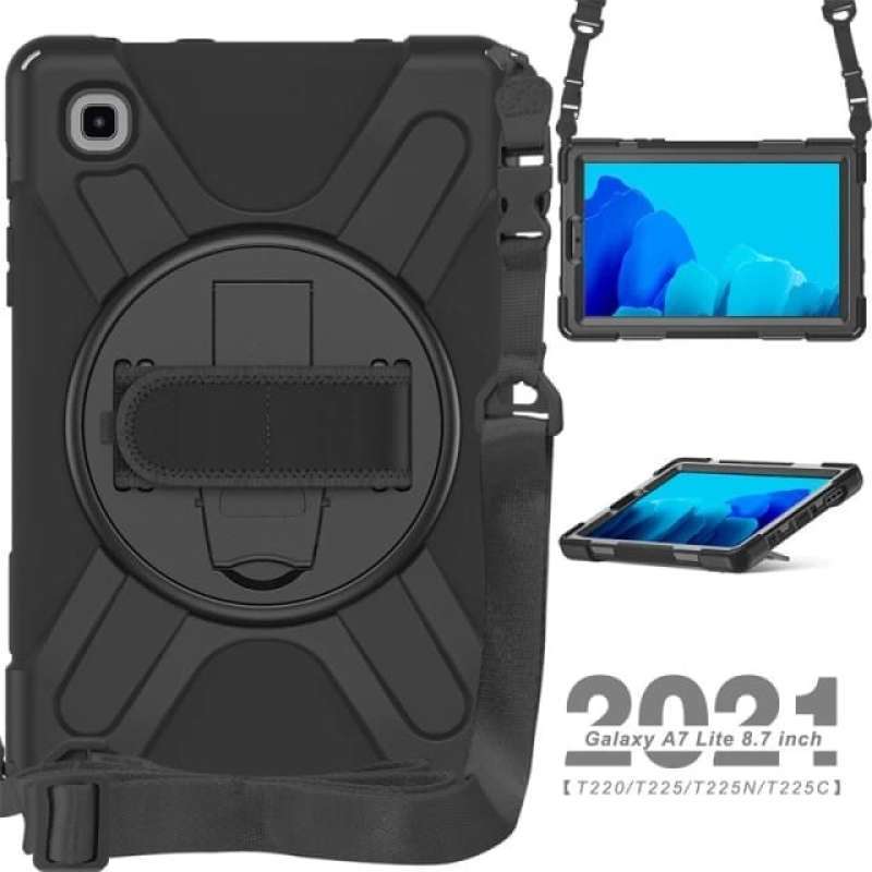Promo Samsung Tab A7 Lite Lte 2021 8.7 Inch T225 Strap Case Defender ...