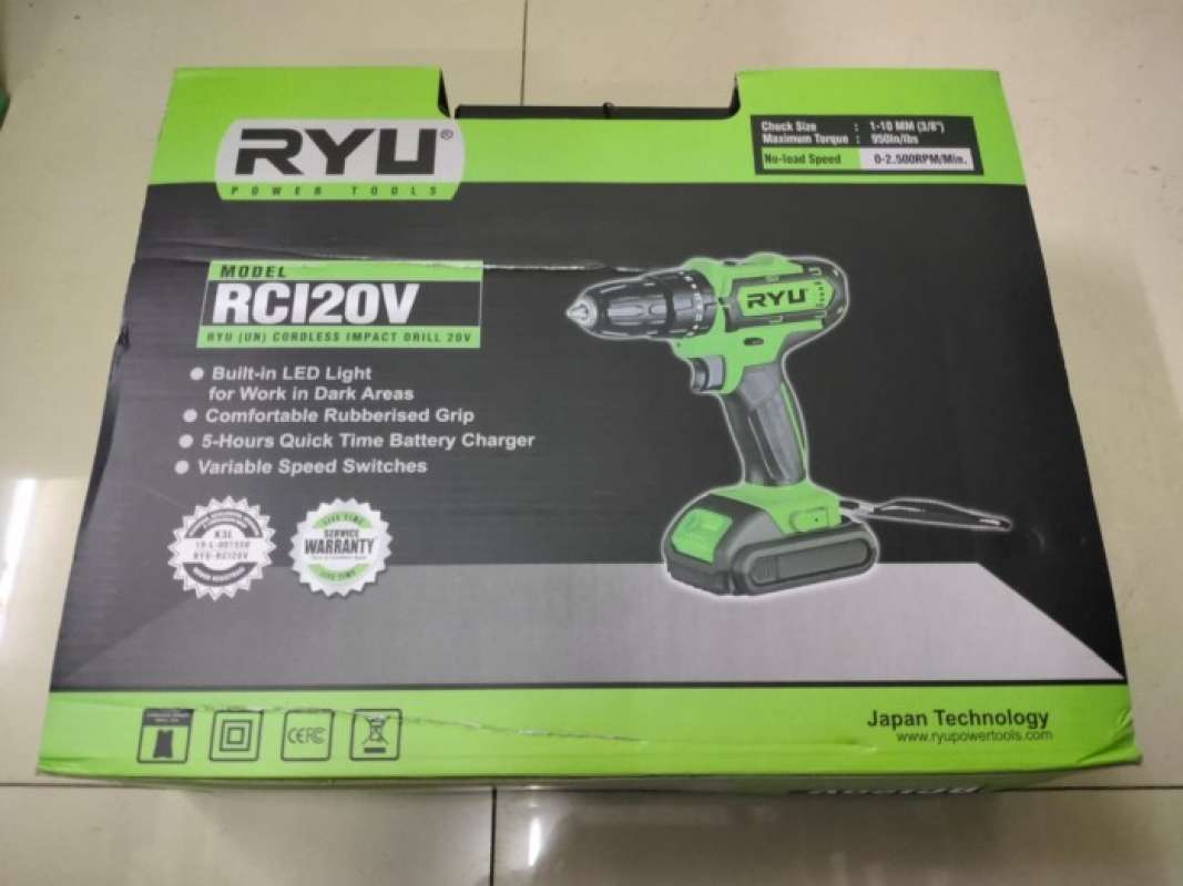 Jual RYU MESIN BOR CAS SET 20 VOLT RCI 20V MESIN BOR CORDLESSâ € di ...