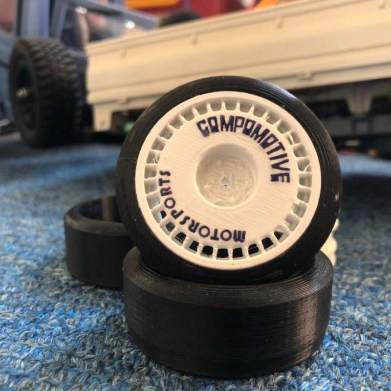 Promo Velg & Ban Drift Wpl D12 Model Compomotive Th-1 With Decals (Set ...