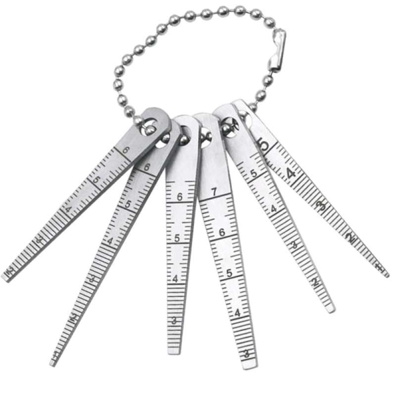 Jual 6pcs Taper Feeler Gauges Stainless Steel Set 0-7mm Taper Gauge ...
