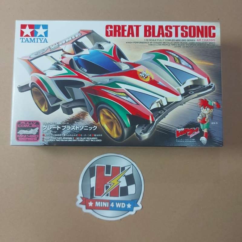 Promo Tamiya Mini 4Wd Great Blast Sonic, Ar Chassis Diskon 33% di ...