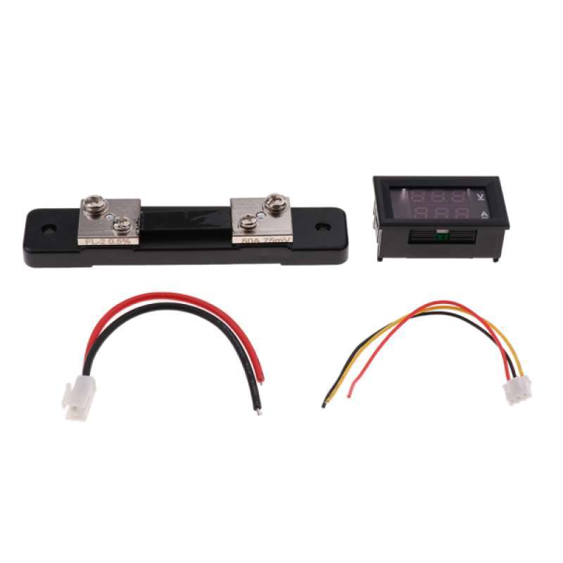 Promo DC 0-100V 50A LED Panel Meter Digital Voltmeter Ammeter ...