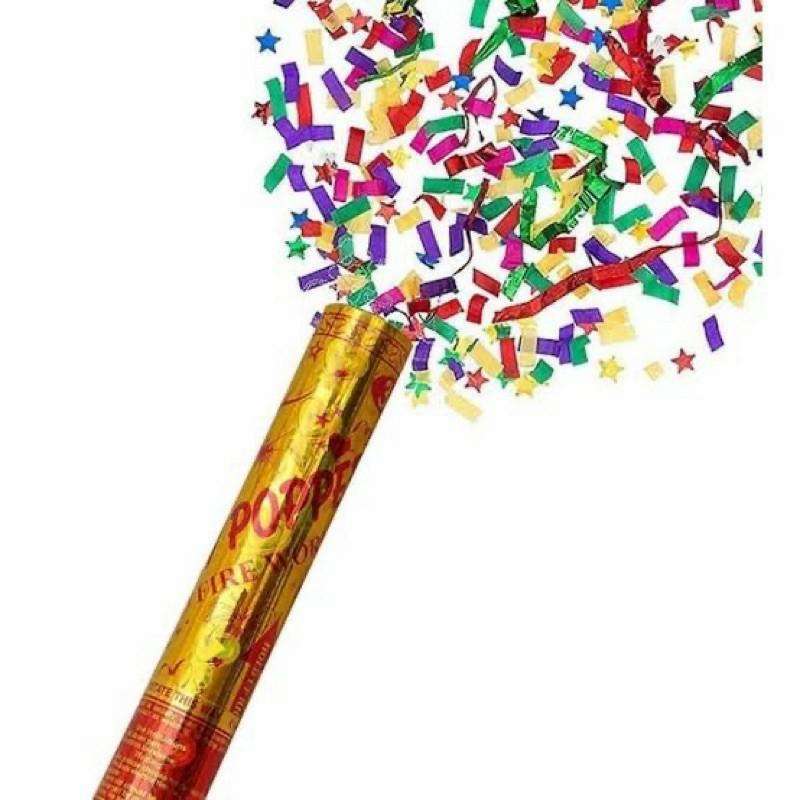 Jual Party Popper Confetti (isi : Kertas Metalik Warna Warni) Di Seller ...