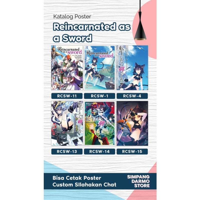 Jual Poster Reincarnated As A Sword Tensei Shitara Ken Deshita Fran ...