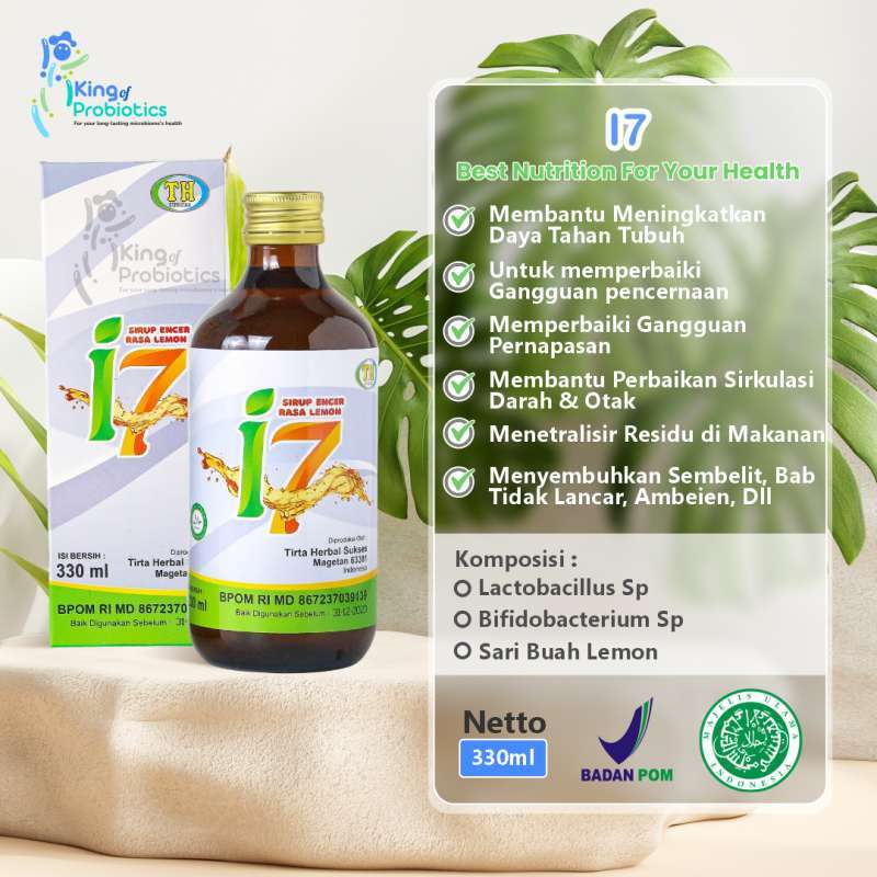 Jual Bioth I7 Original Probiotik Herbal Segar Rasa Lemon Kemasan Botol ...