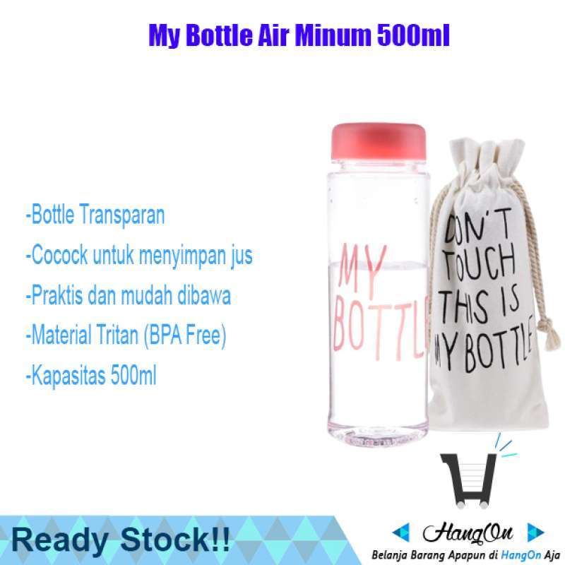 Jual My Bottle Botol Minum Infused Water With Pouch Polos 500ml Bpa ...