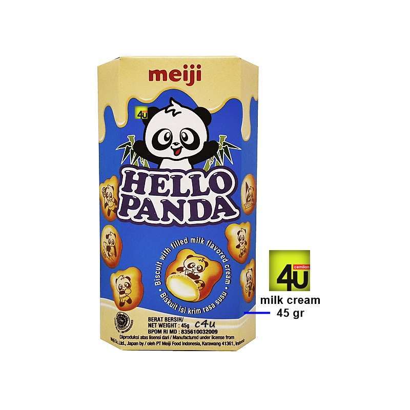 Promo Meiji Hello Panda Biskuit isi Krim MILK VANILLA [45 gr] Diskon 20 ...