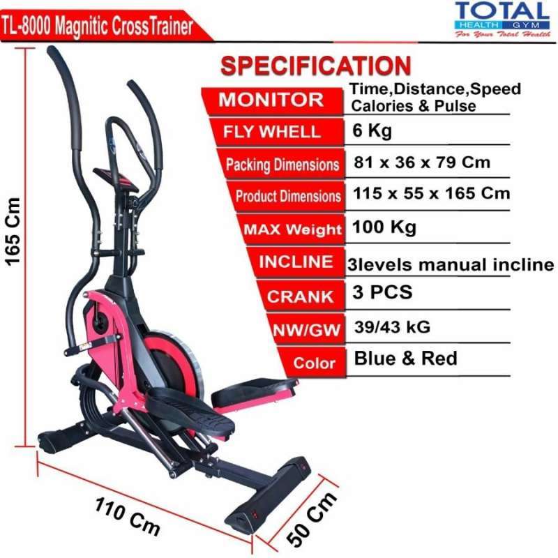 Jual Sepeda Elliptical Crosstrainer Eliptical Bike Trainer Standing Tl ...