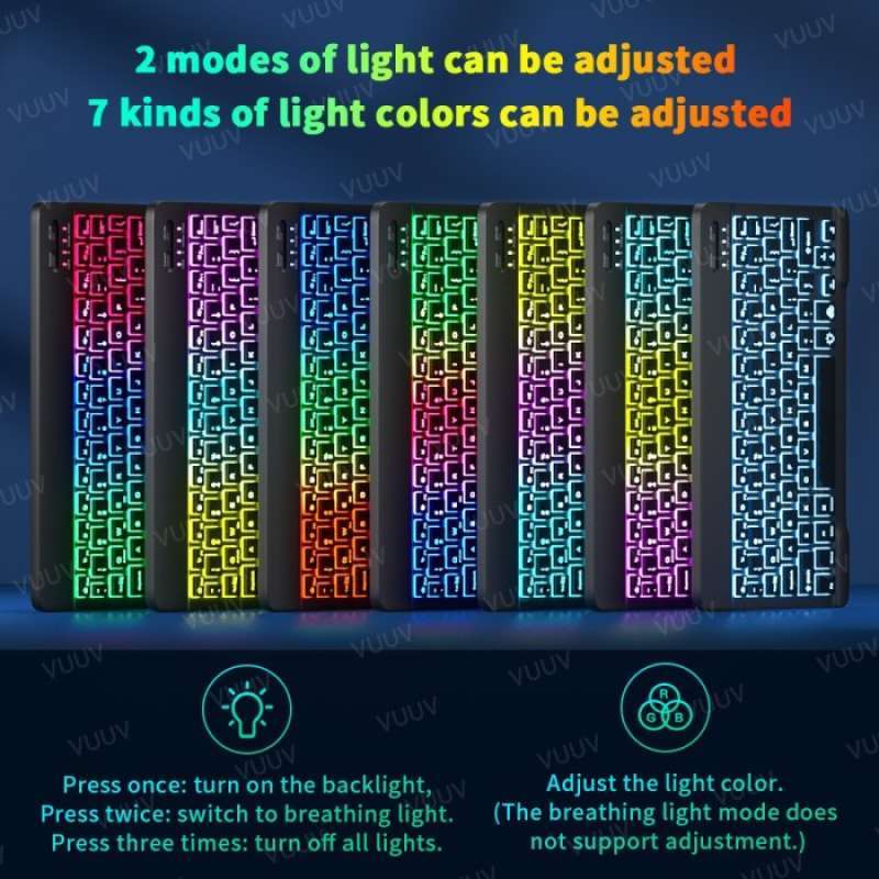 Jual Free Ongkir 10 Inch Backlit Backlight Bluetooth Wireless Keyboard ...