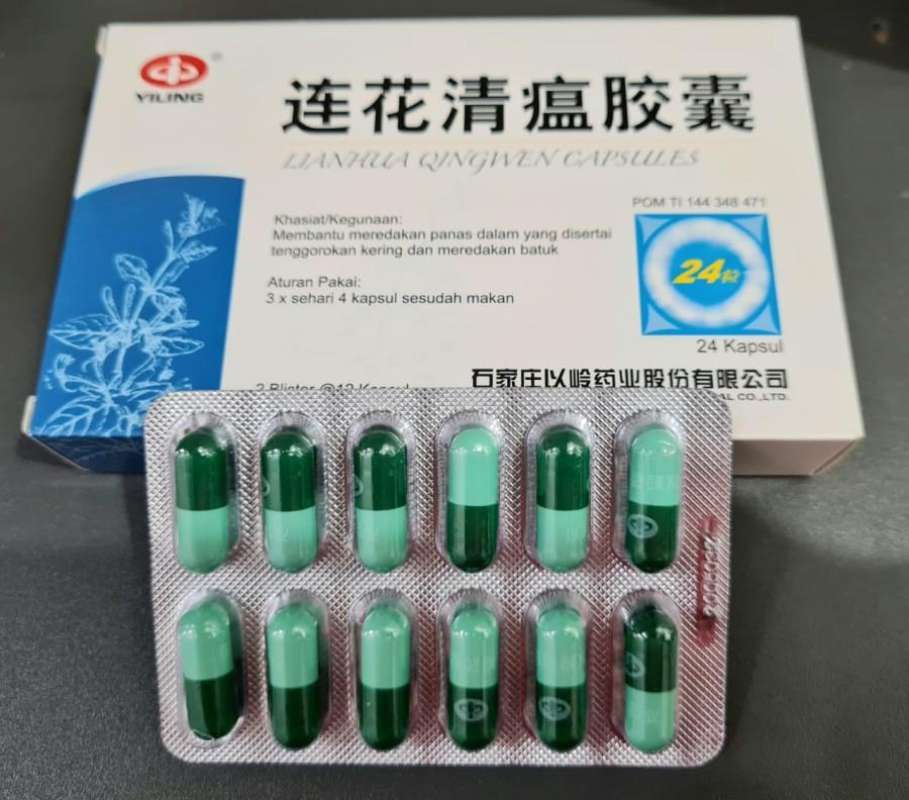 Jual Lianhua Qingwen Capsules 24kapsul Yiling Batuk Pilek Lian Hua Qin ...