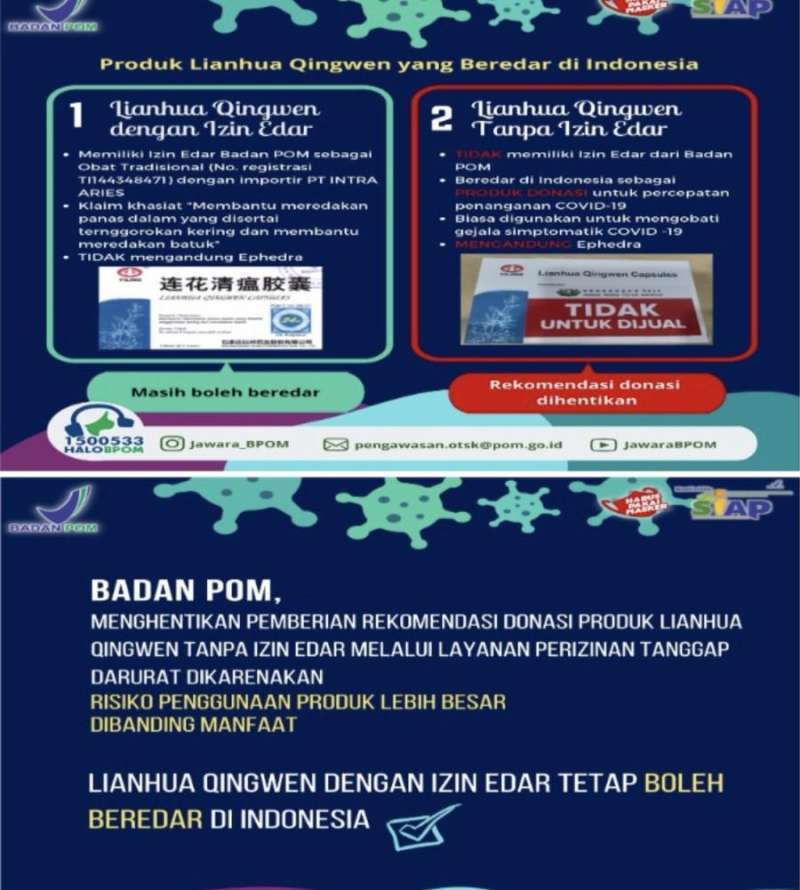 Jual Lianhua Qingwen Capsules 24kapsul Yiling Batuk Pilek Lian Hua Qin ...