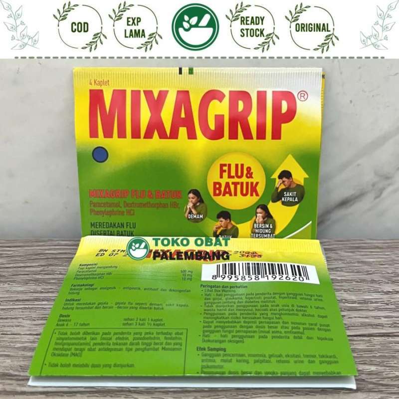 Jual MIXAGRIP FLU DAN BATUK SAKIT KEPALA DEMAM BERSIN HIDUNG TERSUMBAT ...