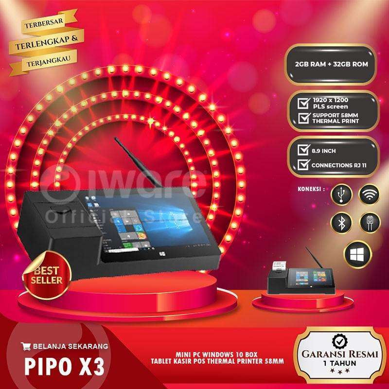 Jual Windows 10 Mini Pc Pipo X3 Tablet Pos Printer Thermal 58mm - Pc Kasir Di Seller Wira Cctv ...