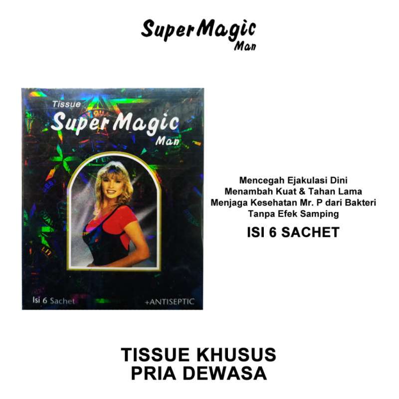 Jual TISSUE SUPER MAGIC MAN 6 SACHET & ANTISEPTIC di Seller MOGANA SHOP ...