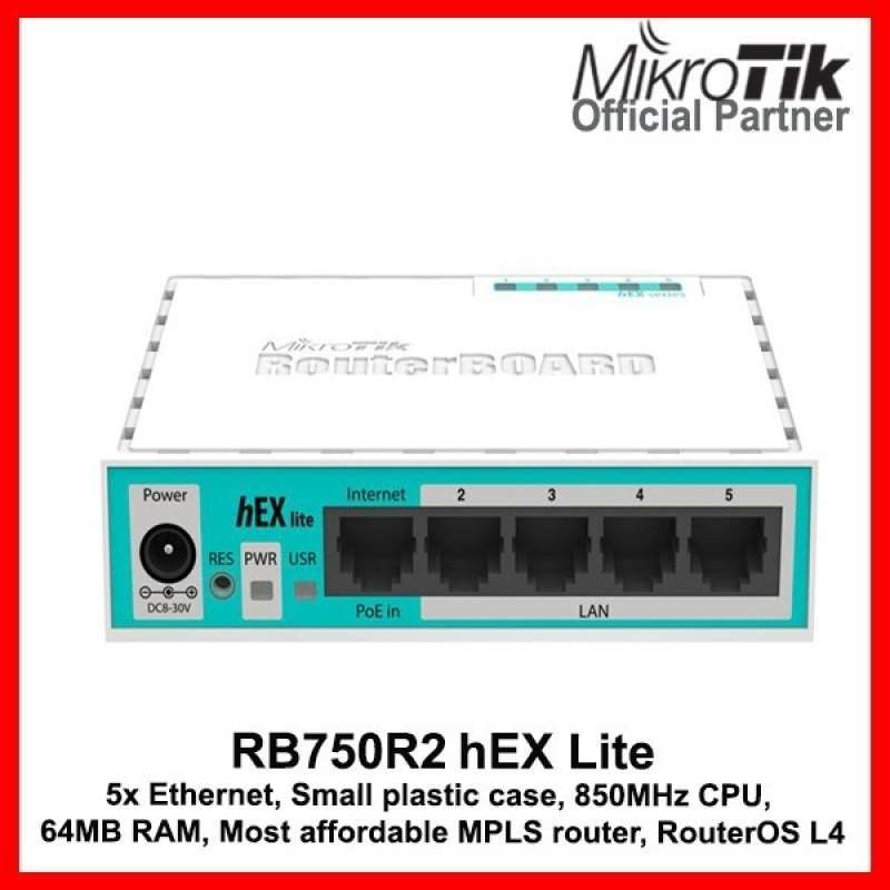 Jual Mikrotik Router Indoor RB750r2 hEX Lite RB750 r2 di Seller Multi ...