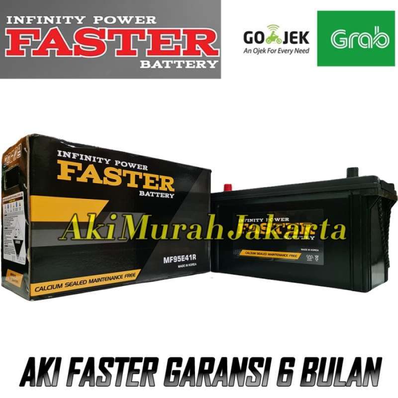 Jual Aki Genset N100 / 95E41R FASTER BATTERY Aki Kering 12V / 100Ah di ...