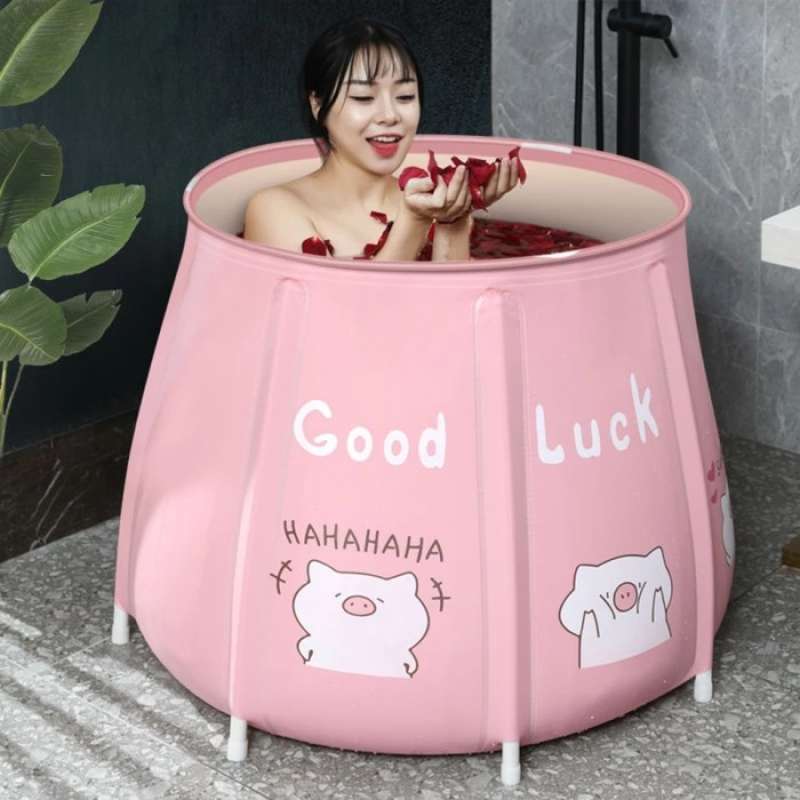 Promo FOLDING BATHTUB PIG PORTABLE PVC WATER TUB OUTDOOR ROOM ADULT SPA ...