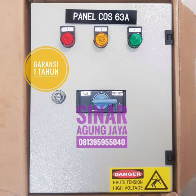 Promo PANEL COS SOCOMEC 4POLE 63A 41KVA 41.000 WATT PANEL PLN GENSET ...