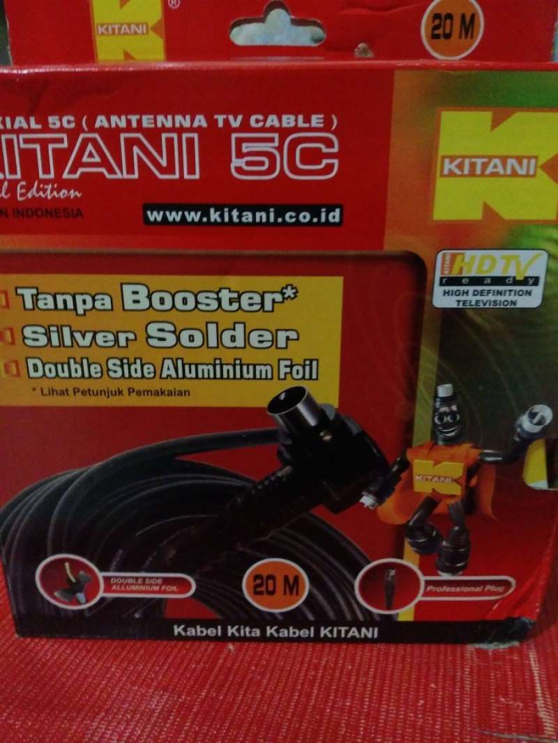 Jual Kabel Antena Tv Tanpa Booster Kitani 5c, Panjang 20m Merk Kitani Di Seller Grock Store ...