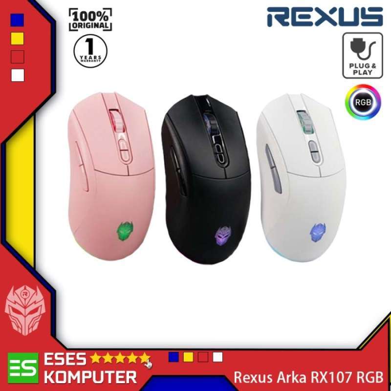 Jual Mouse Rexus Arka RX107 Wireless RGB | Dual Connection | Mouse ...